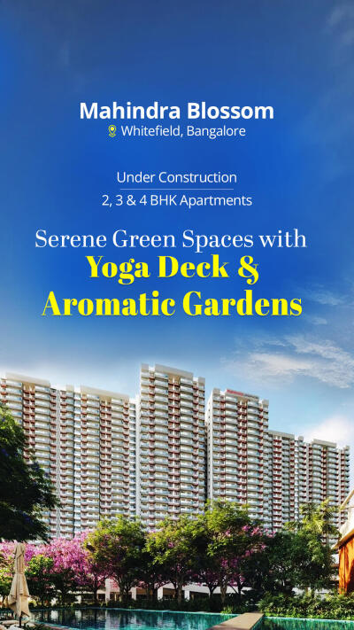Mahindra Blossom, Whitefield, Bangalore - Price starting at 1.88 Cr