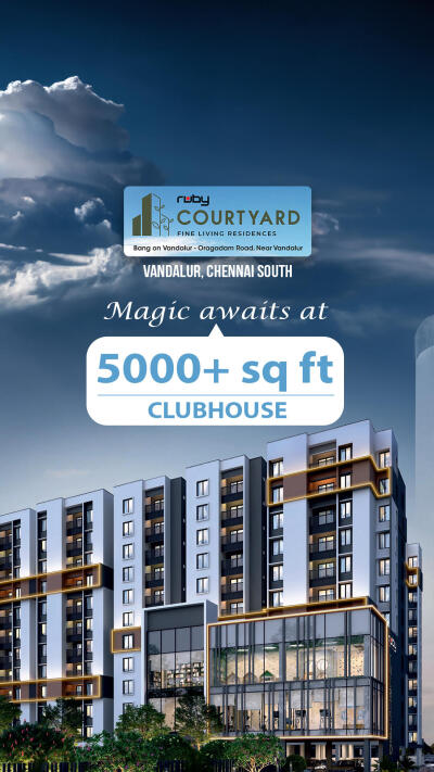 Ruby Courtyard Vandalur, GST Road | Price List & Brochure, Floor Plan, Location Map & Reviews