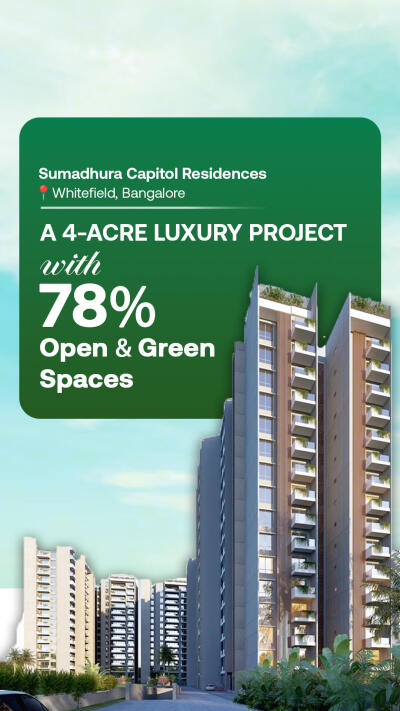 Sumadhura Capitol Residences, Whitefield, Bangalore - Price starting at 2.48 Cr