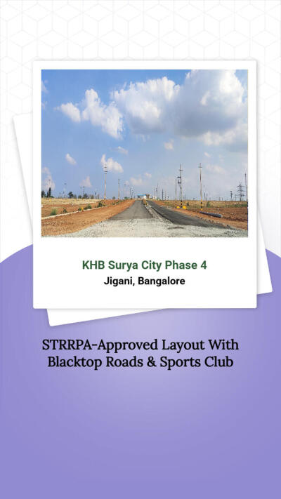 KHB Surya City Phase 4, Jigani, Bangalore - Price starting at 39.6 L